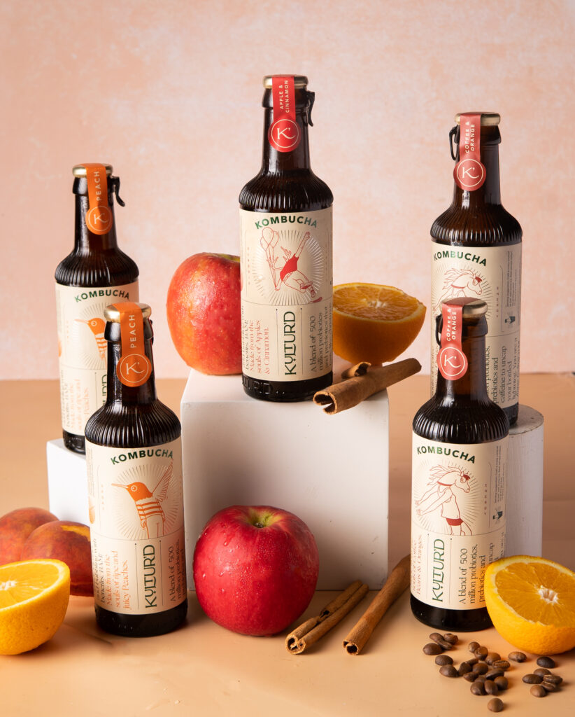 Lychee Lemonade | Zero Added Sugar Kombucha | Pack of 6 (220ml each ...